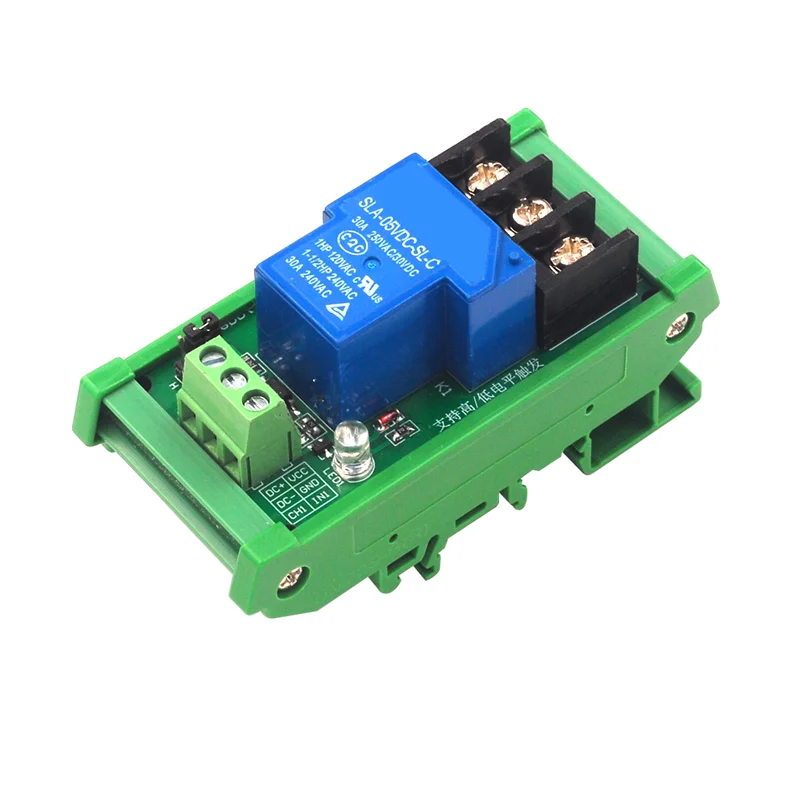 1 Channel 30a Relay Module 5v/12v/24v With Optocoupler Isolation Large ...