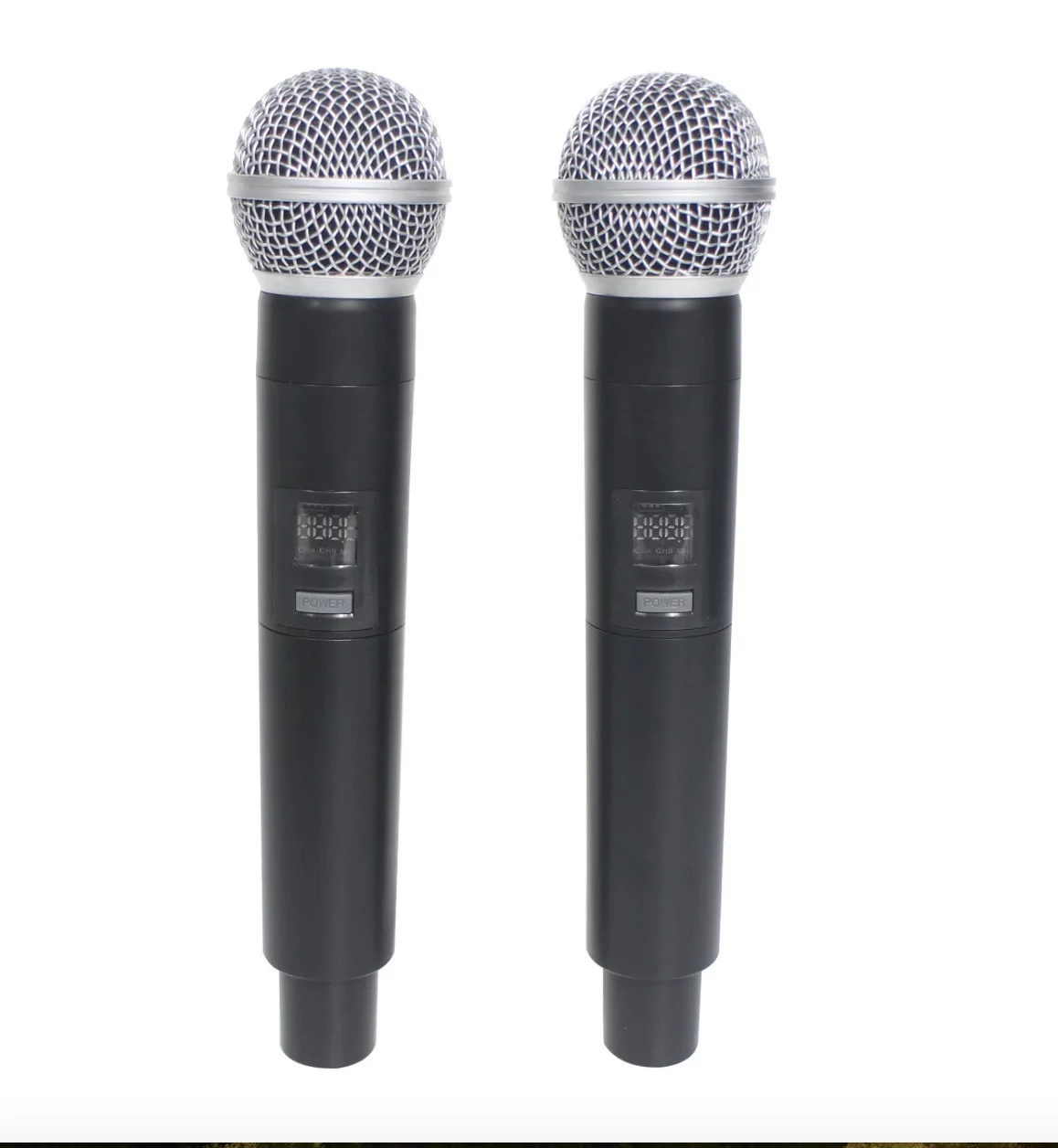 Professional 2-channel Wireless Uhf Handheld Microphone Recording ...