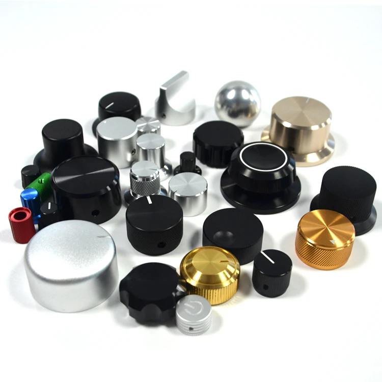 Aluminum Rotary Shaft Button Cap Tone Volume Knob For Encoder Audio ...