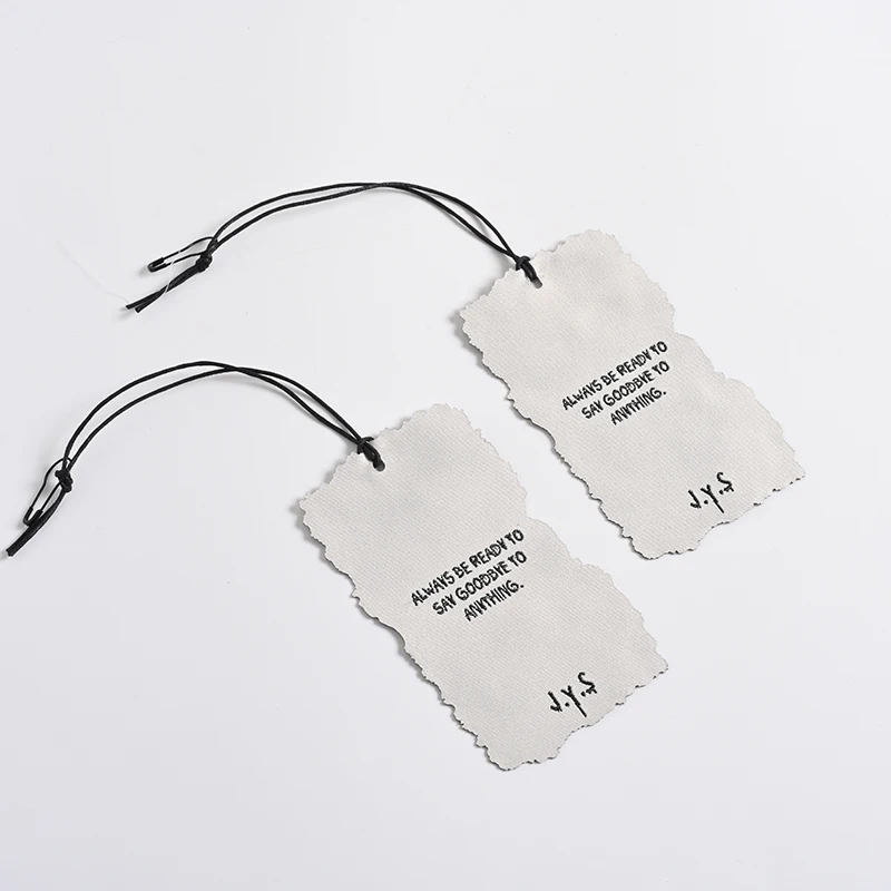 Custom Luxury Garment Swing Tags Own Logo Clothes Label Print Name Logo ...