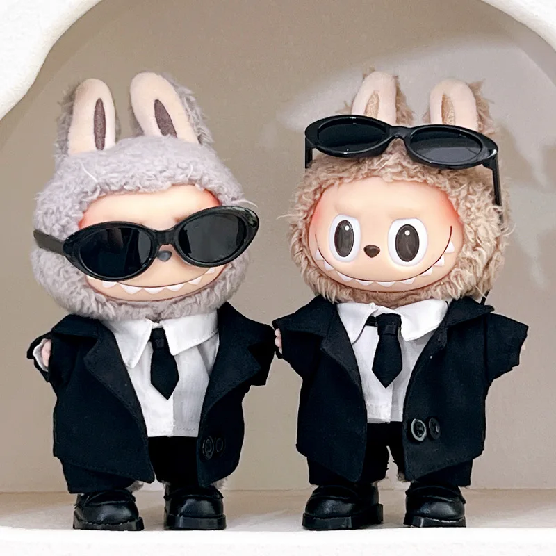 Wholesale Cartoon Labubu Doll Clothing Cool Plastic Sunglasses Suit ...