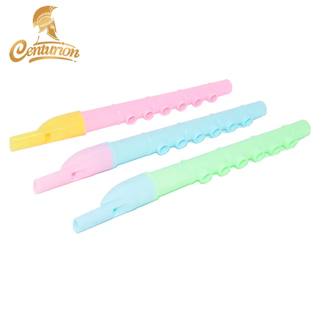 Kids Small Plastic Musical Instruments - Flute Shaped Toy with Candy