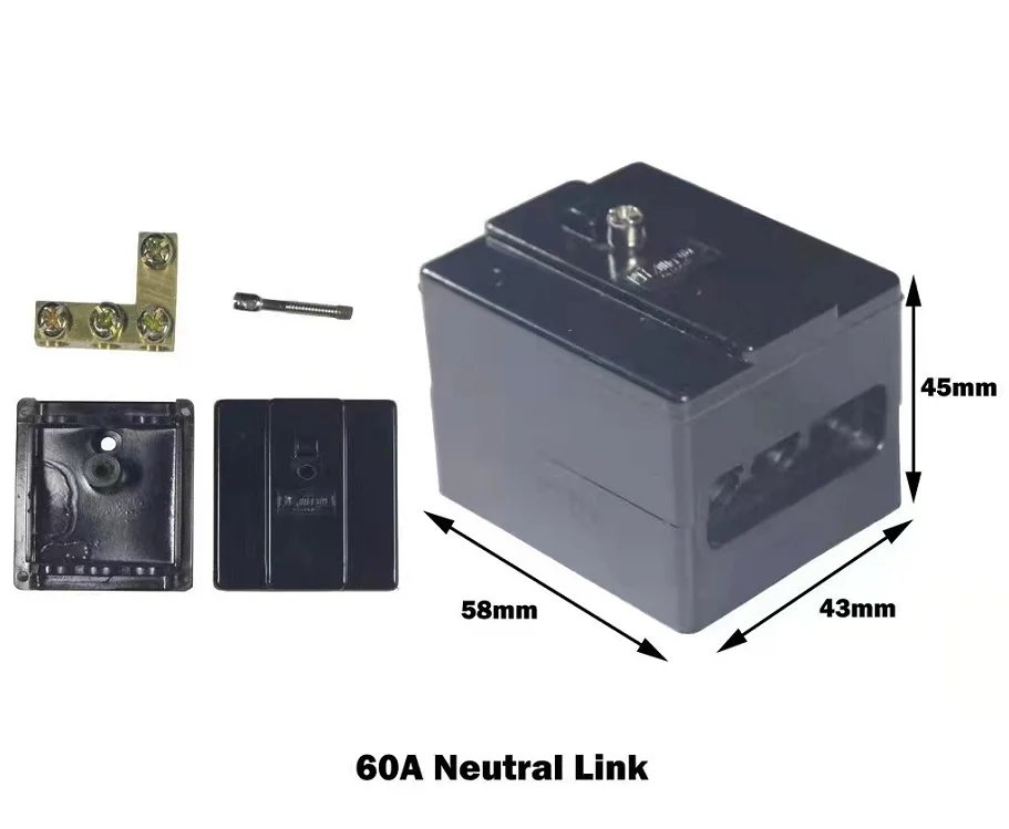 Neutral Link Junction Box with Bakelite Cut Out Fuse