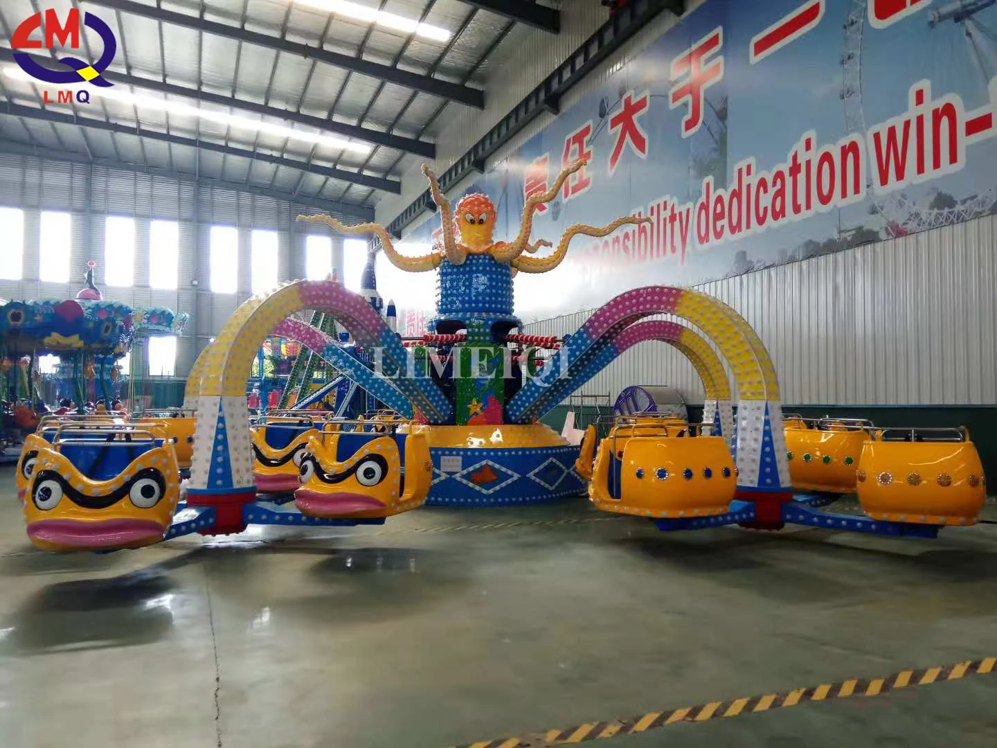 Night Attractions Led Lighting Jumping Amusement Rotary Octopus Ride ...