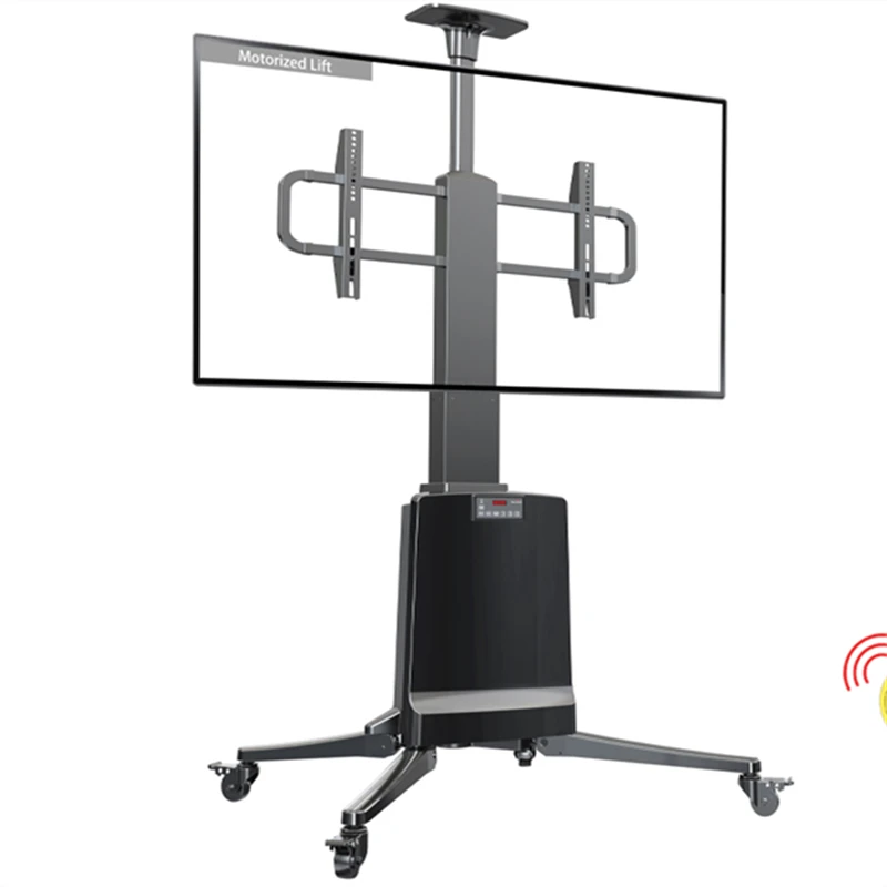Portable Motorized Outdoor TV Stand on Wheels, VESA Mount, 55"-85" TVs ...