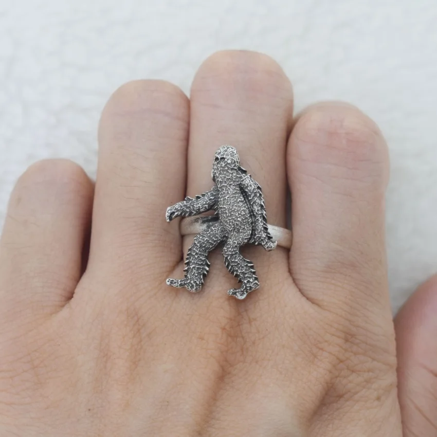 Adjustable Fashion Sasquatch Bigfoot Rings for Men & Women