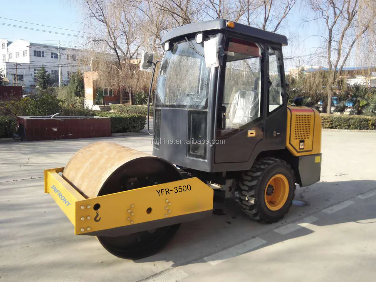 3 ton vibratory single drum road roller vibrator mini compactor from ...
