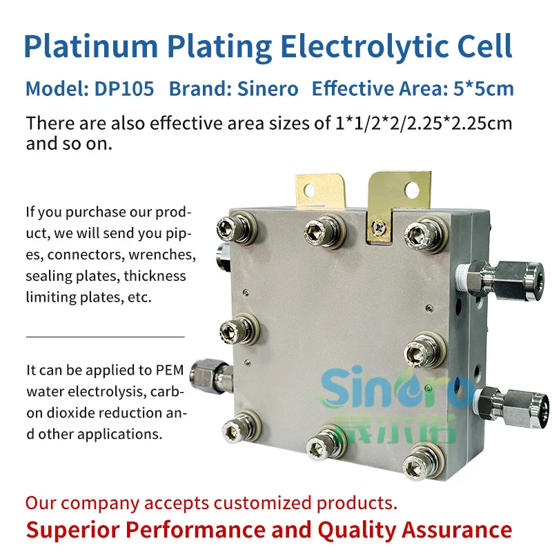 DP101 Platinum Plating Electrolytic Cell for PEM Water Electrolysis