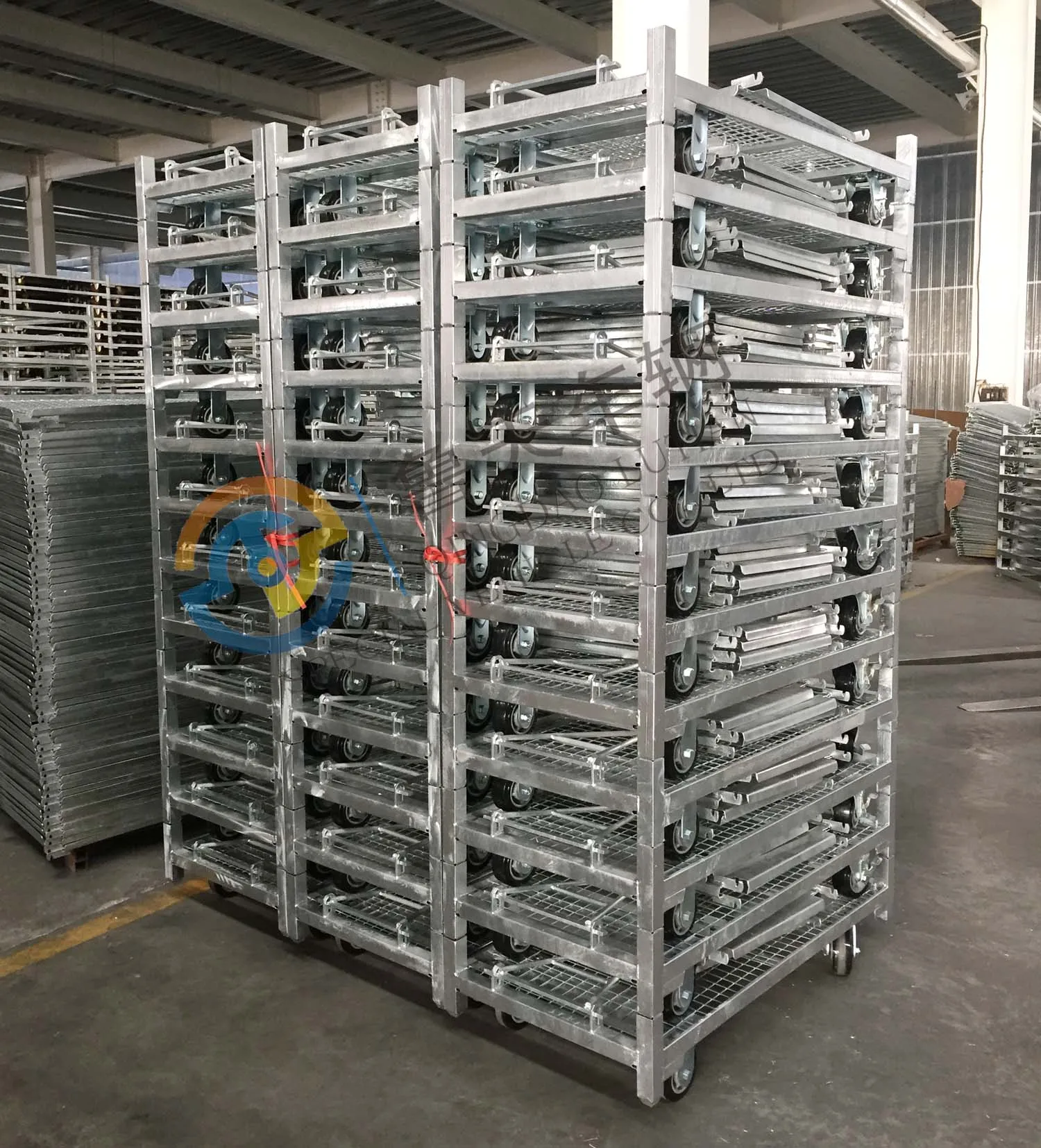 Farm Plant Flower CC Trolley - Durable Galvanized Metal