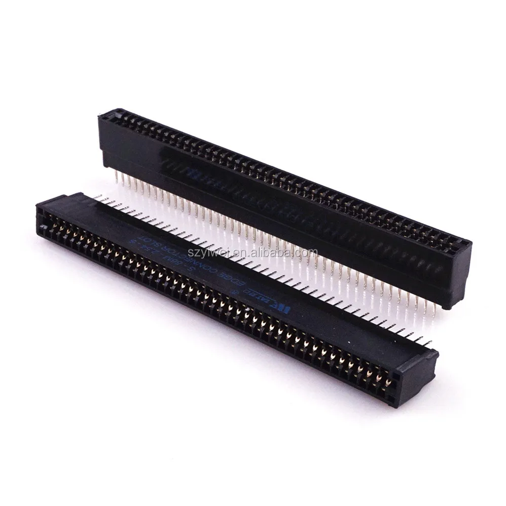 Card Edge Connector Slot 2.54 Mm Pitch 86 Pin 2x43 Position Pcb Gold ...