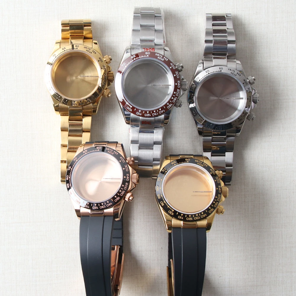 VK63 Watch Case Watch Accessories Stainless Steel Sapphire Crystal ...