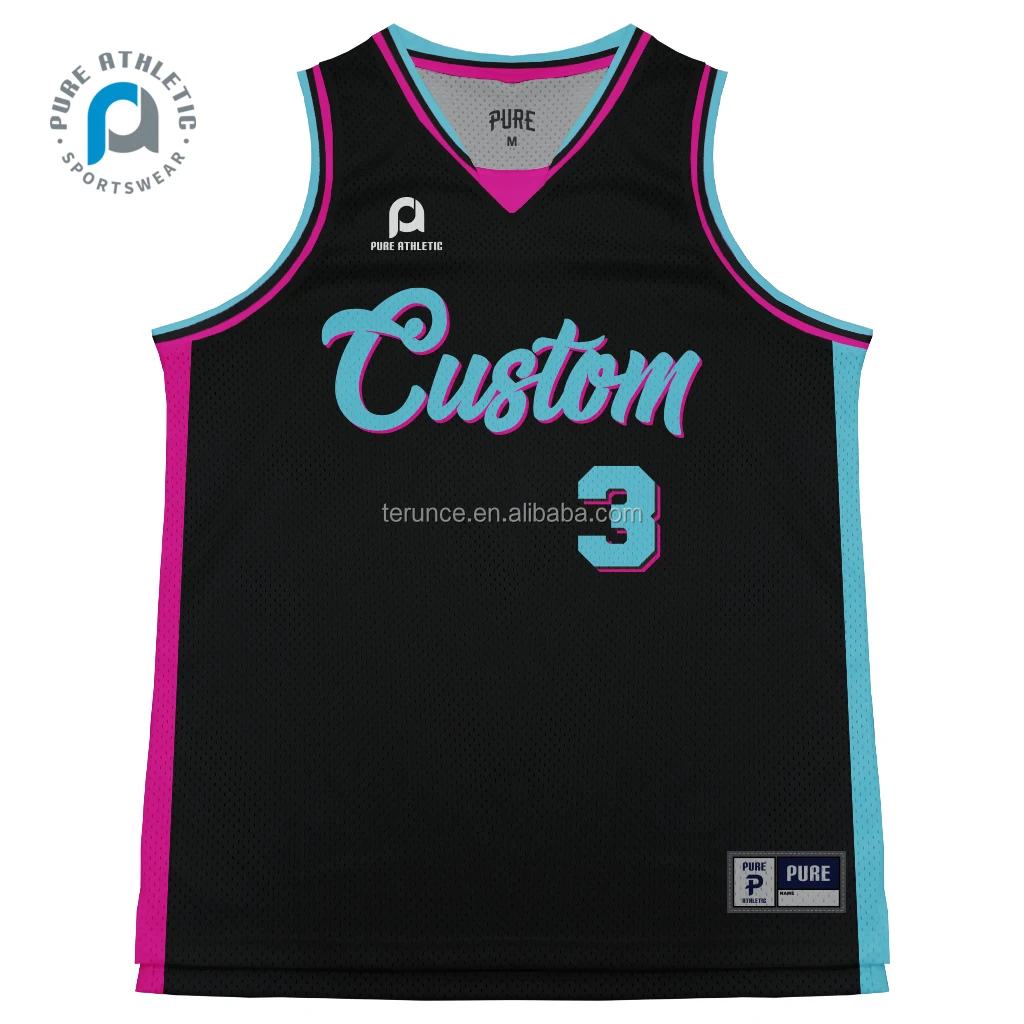 Pure Ladies Sublimated Basketball Wear Uniform Color Pink Womens ...