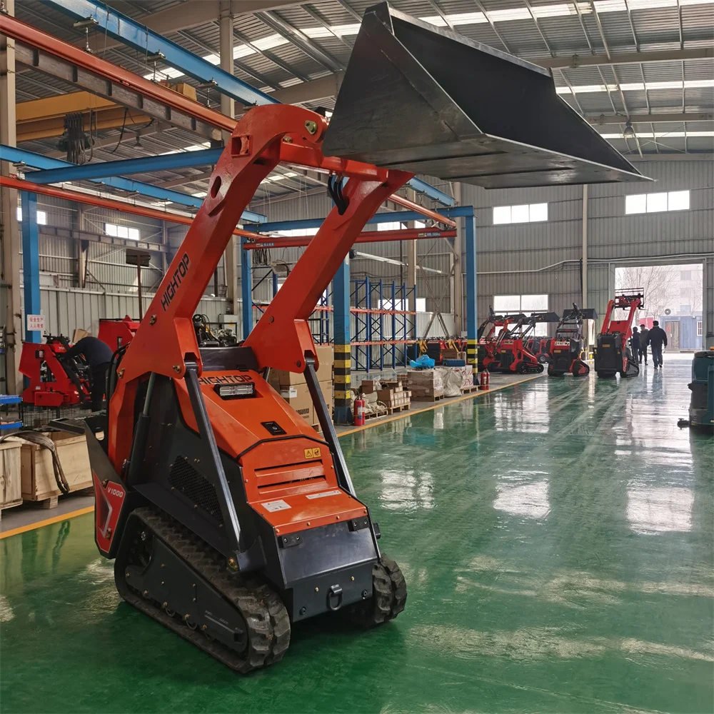 Htv1000 Mini Skid Steer Diesel Loader Minicargador Epa Engine Compact ...