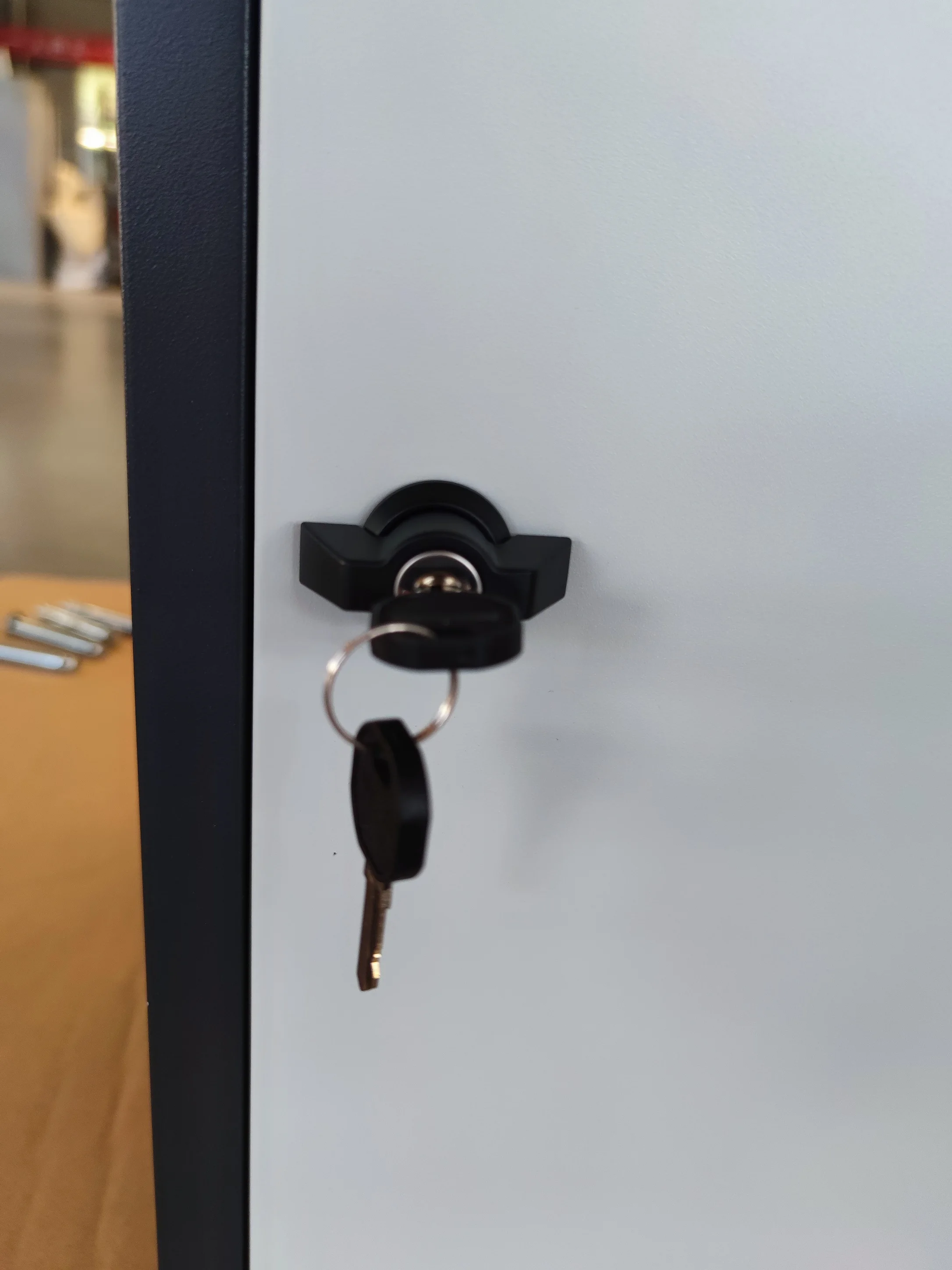 Practical Parcel Cabinet Boutique Drop Delivery Box Modern Steel Wood ...