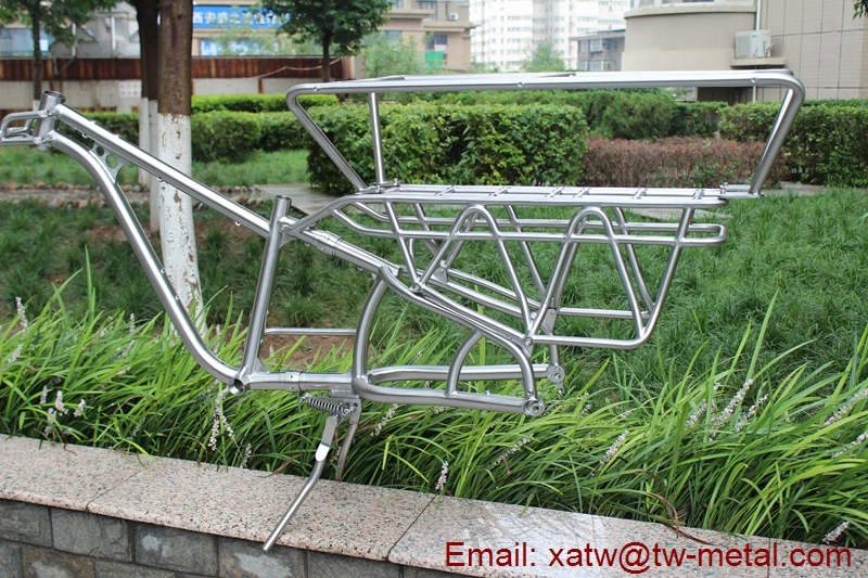 Ti Cargo Bike Frame with Couplers - Durable Titanium Fat Bike