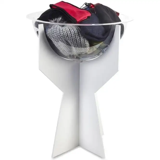 Custom Half Sphere Clear Retail Dump Bin Display Acrylic Dump Bin With ...