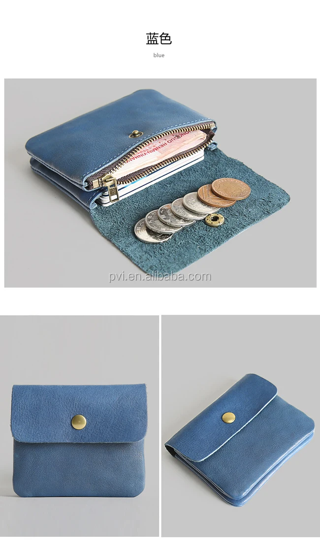 Small Genuine Cow Leather Coin Purse - Versatile & Stylish