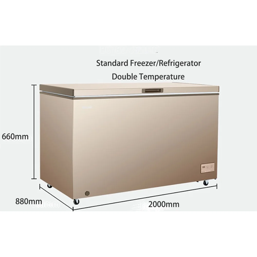 Big Capacity Commercial Single Door Horizontal Deep Freezer Chest ...