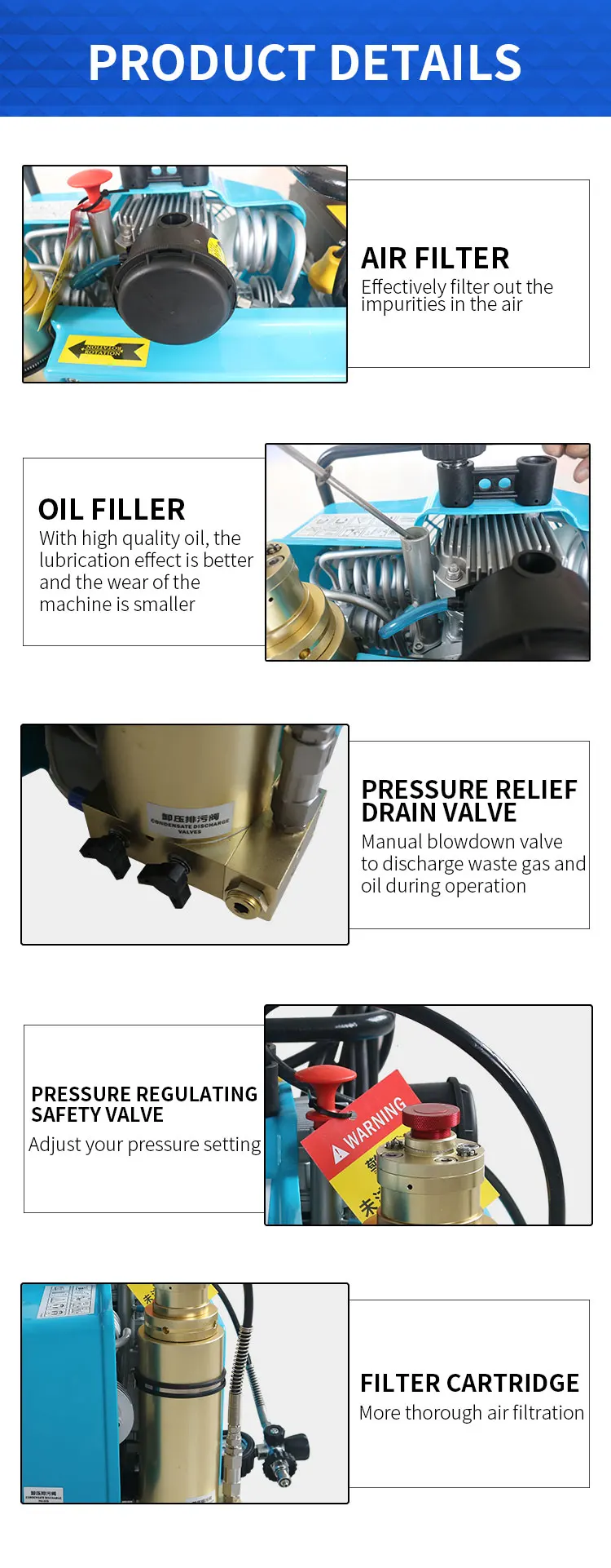 100l 220v Mini Breathing Air Compressor For Diving - Buy Mini Breathing ...