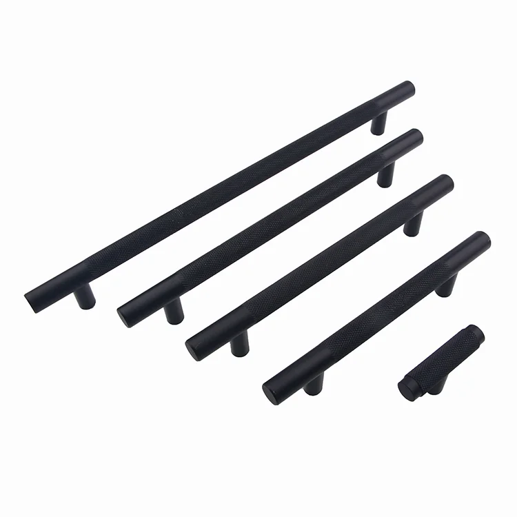 Latest China New Model T Shape Kitchen Handle Gold Aluminum Knurled ...