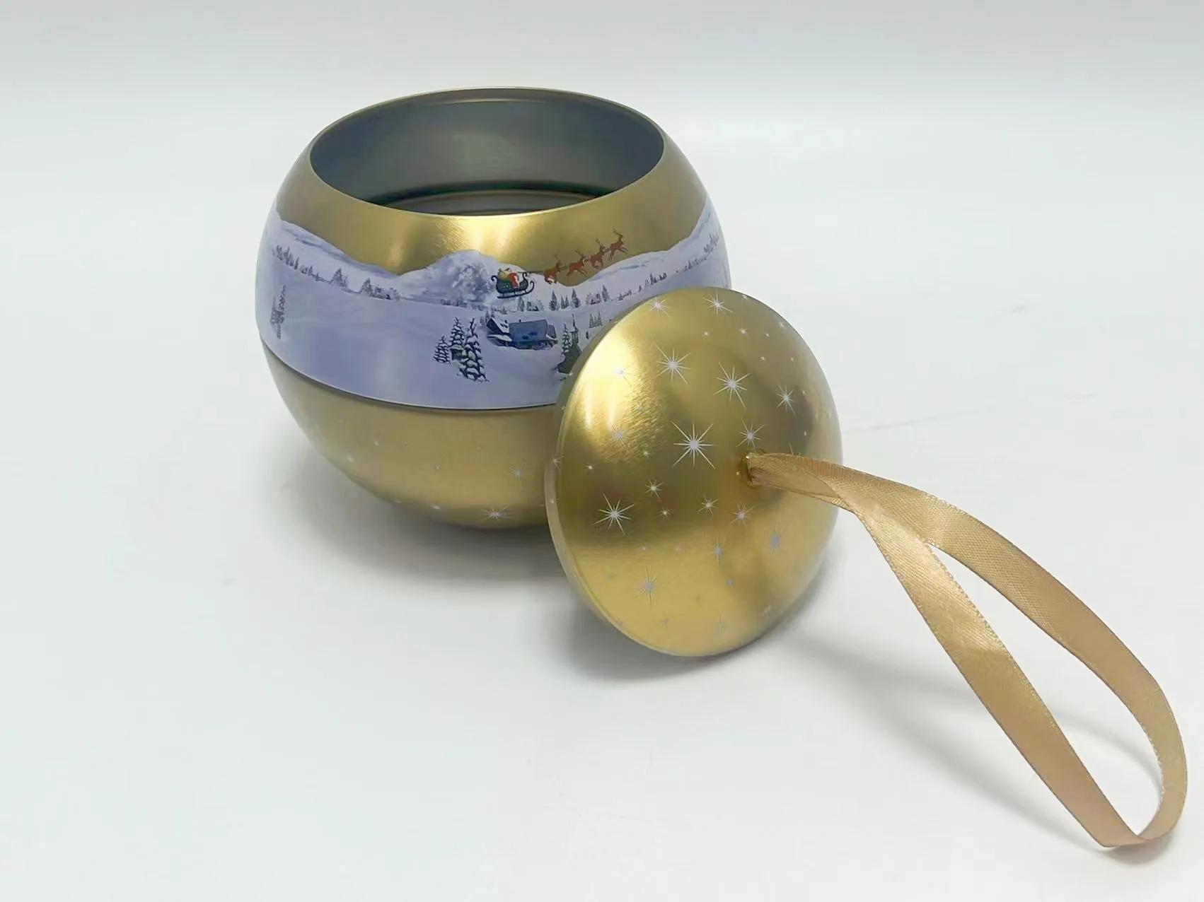 Custom Luxury Metal Tin Spherical Chocolate Packaging Box Gift Candy ...