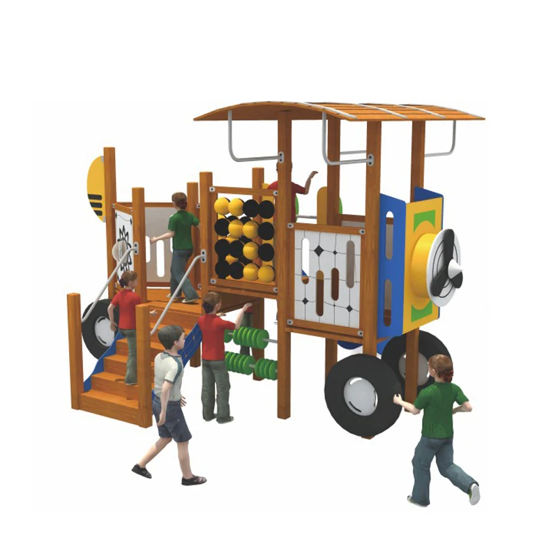 Moetry Bus Play Structure - Double Decker Red School Bus