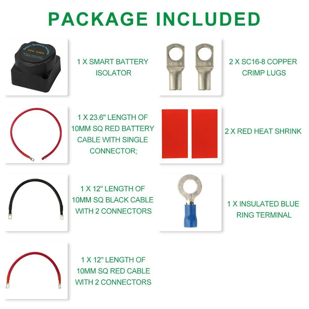 Universal Dual Battery Disconnect Kit for Cars, Trucks, SUVs, Travel ...