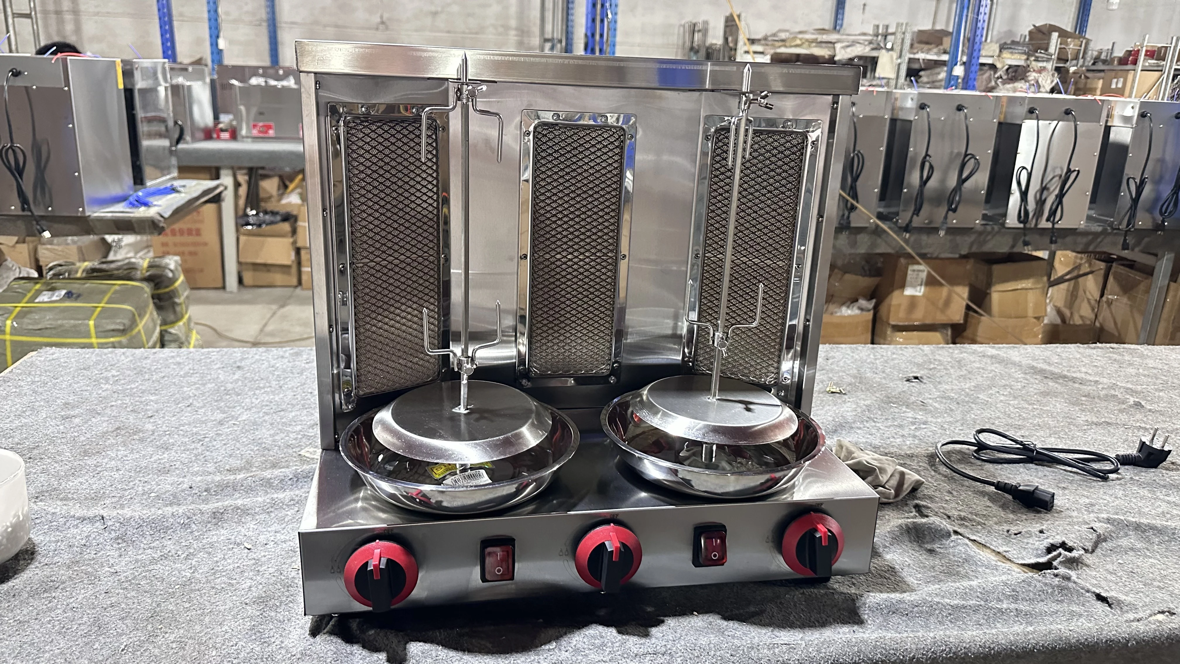 2025 New Style Mini Gas Kebab Machine Good Price Gas Shawarma Grill ...