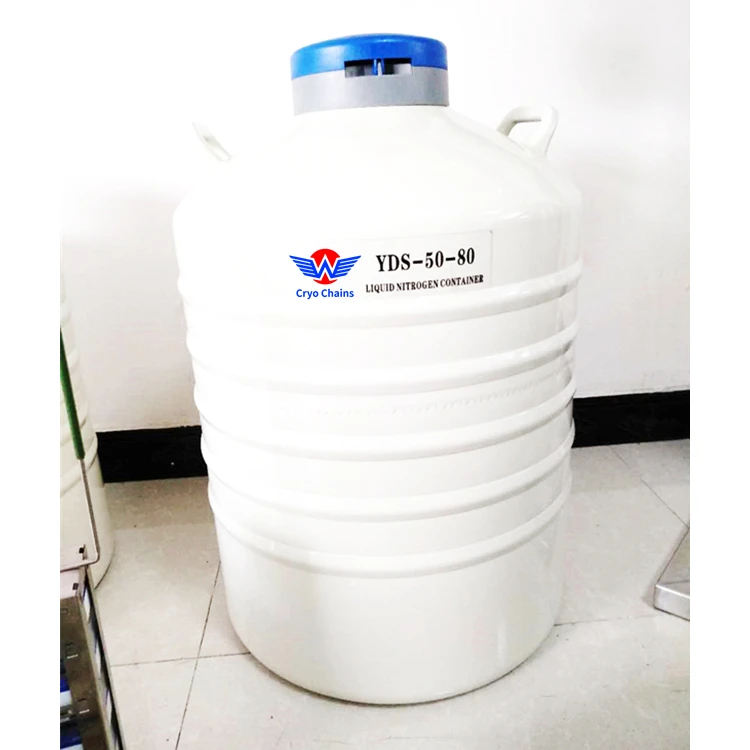 Cryo Yds-35-80 Nitrogen Dewar Tank Semen Transport Liquid Nitrogen Container For Laboratory ...
