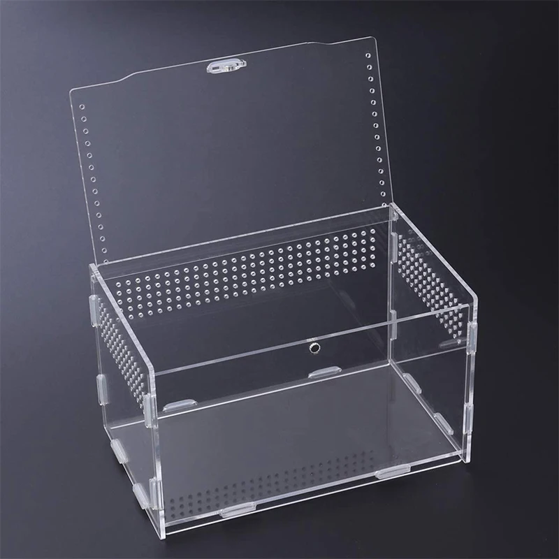 Clear Terrarium Container - Pet Acrylic Cage by HOTSUN