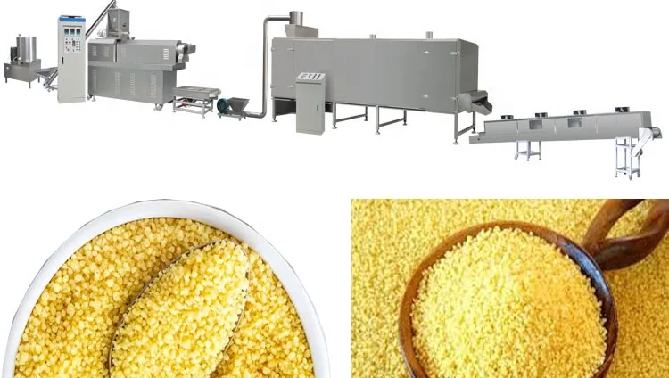 Golden Couscous Make Machine Equipment Pasta Couscous Making Line Plant ...