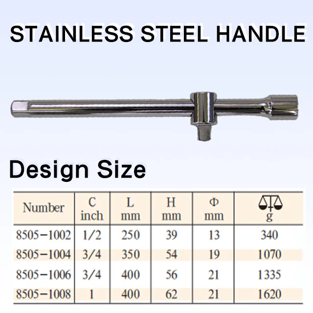 X-SPARK Stainless Steel Tools T Handle Sliding Design 3-Year Warranty ...
