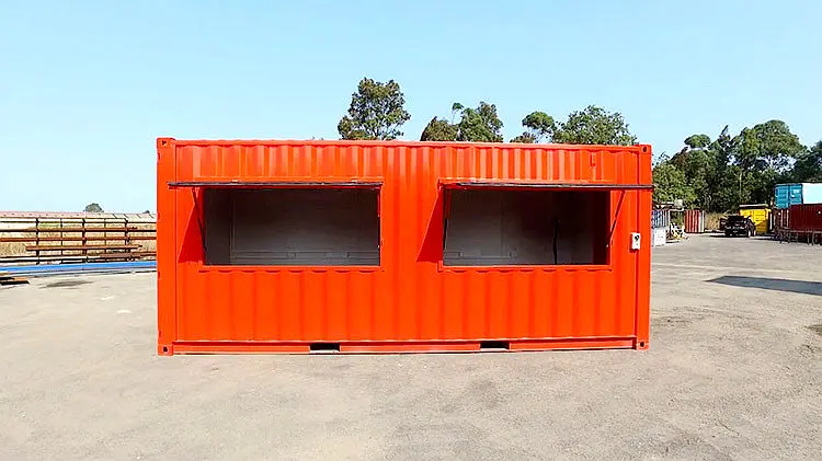 20ft Ticket Office Shipping Container Shop Bar Cafe Restaurant Prefab ...