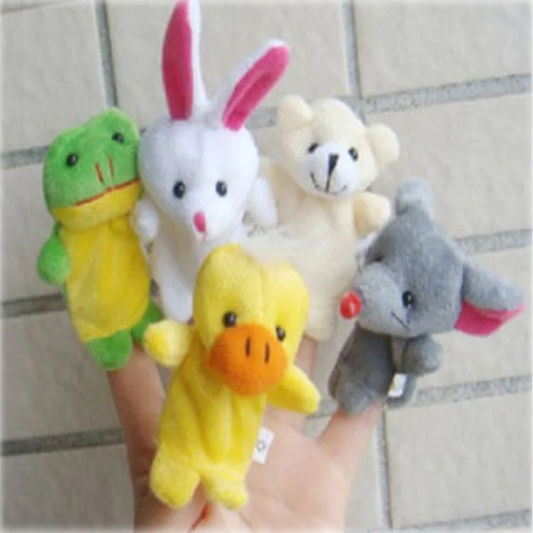 Plush Finger Puppets With Feet Cartoon Animal Finger Puppets Plush ...
