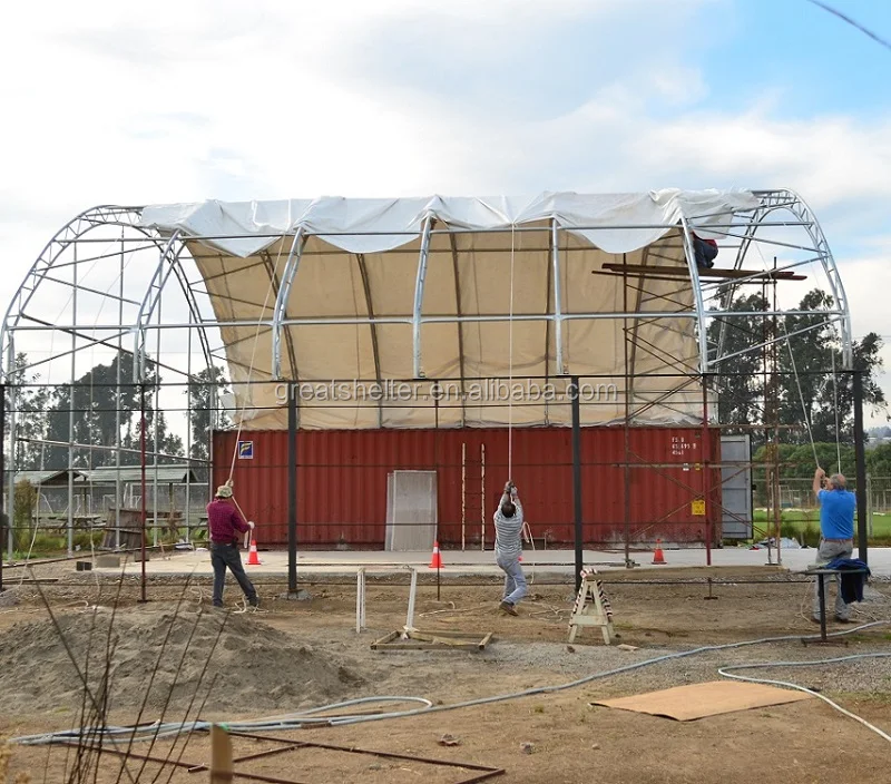 20ft 40ft Dome Container Shelters - Durable & Versatile