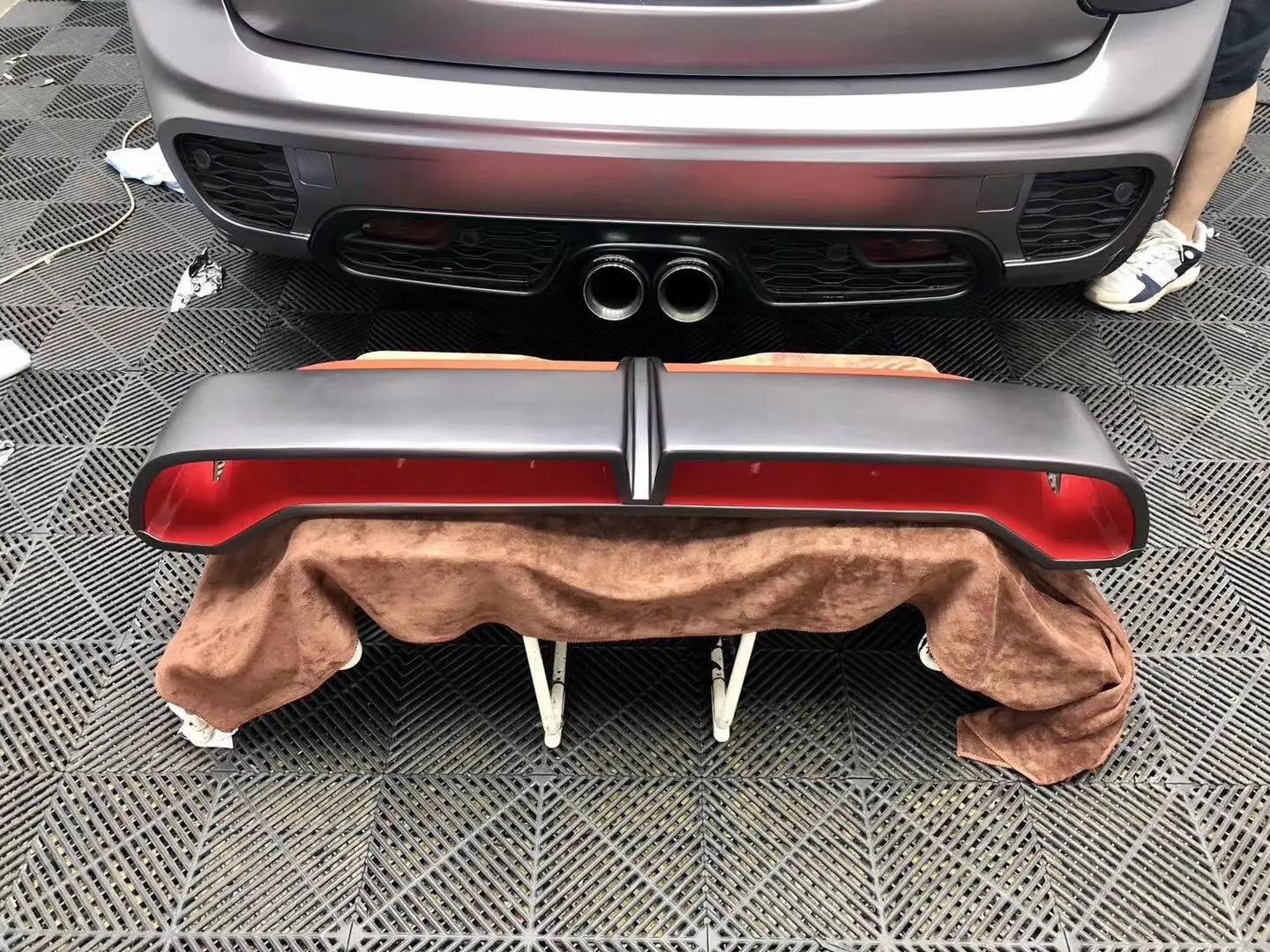 F55 F56 Mini Cooper GP3 Style Carbon Fiber Rear Trunk Spoiler