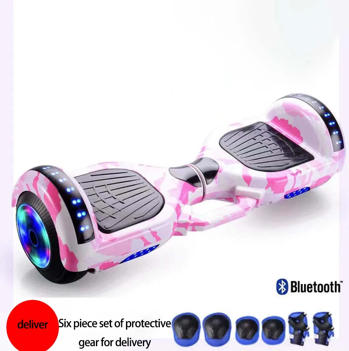 Goodseller Two Wheel 7 Inch Smart Self Balancing Adult Children Electric Hoverboards Led Lights ...