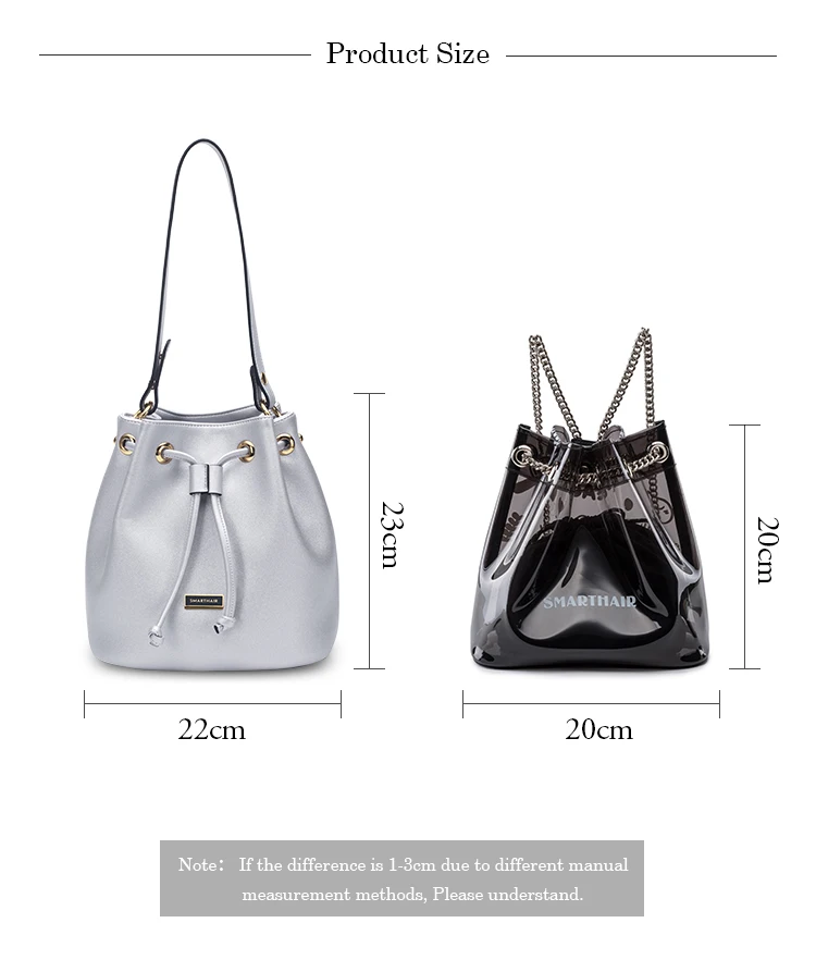 New Women Shoulder Handbag Tpu Pu Drawstring Custom Handbag - Buy ...