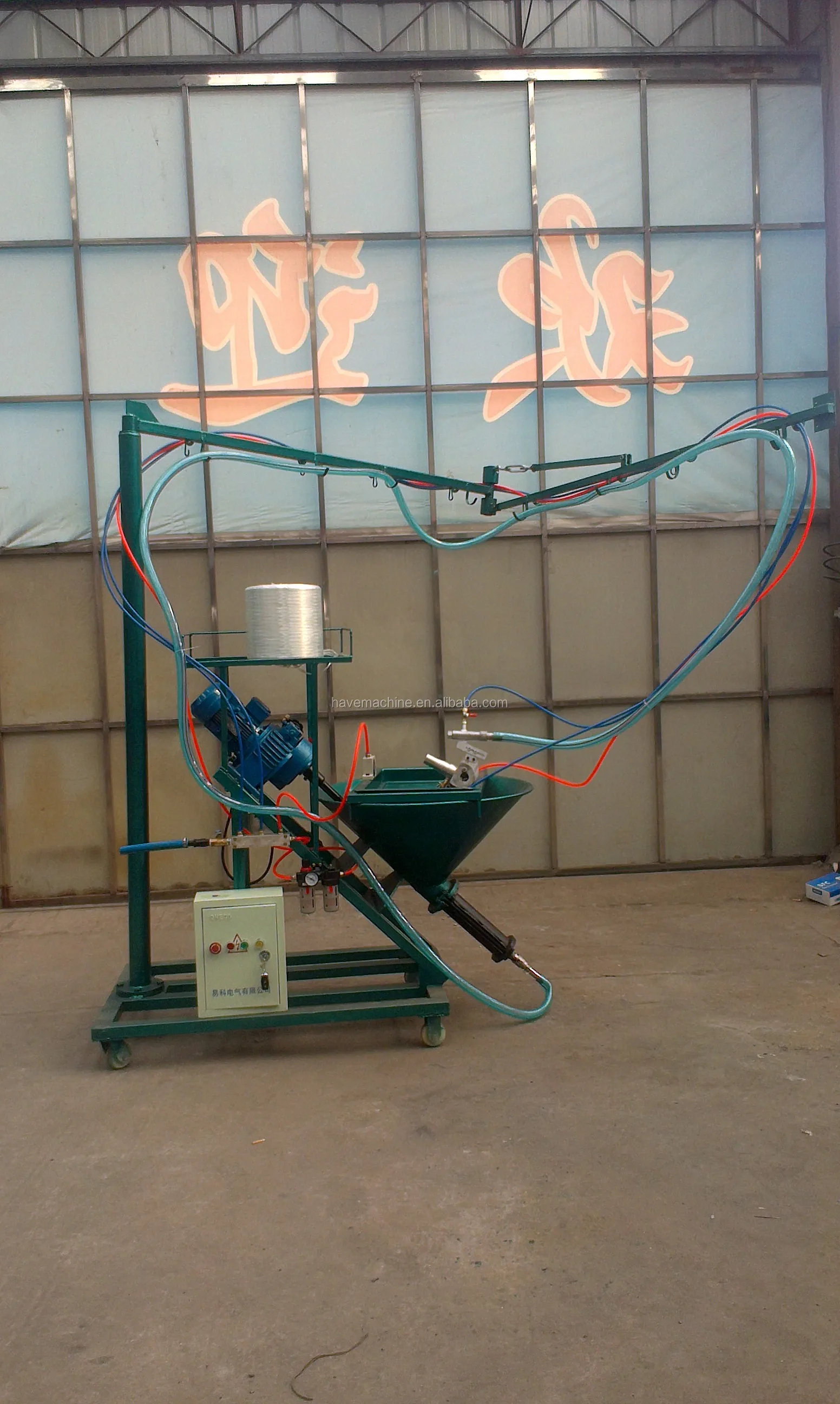 4.5 M Horizontal Suspension Tumbler With Grc Fiberglass Spraying ...