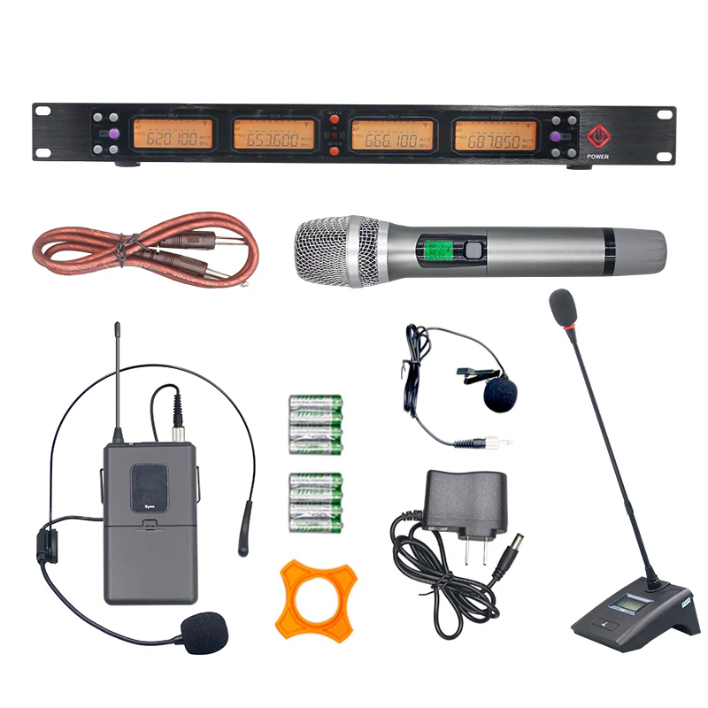 Professional Stage Performance Uhf True Diversity Wireless Microphone ...