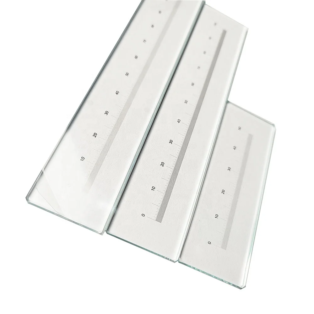 Customized High Precision Glass Ruler for Optical Lab