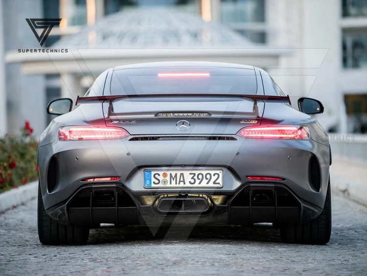 GTR Style Carbon Fiber Rear Spoiler for Mercedes Benz AMG GT GTS
