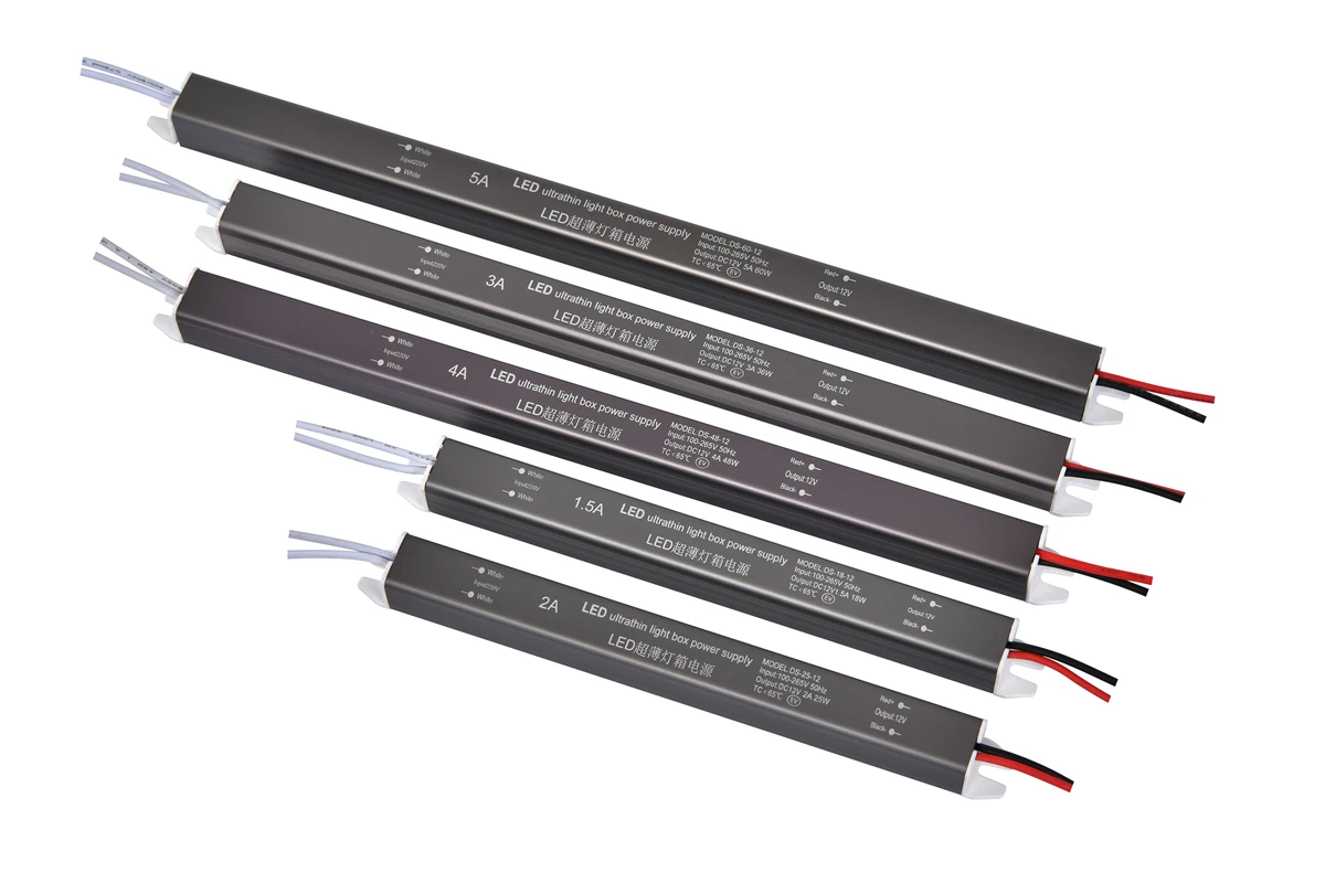 Switching Power Supply Lighting Box LED Driver Aluminum Case IP20