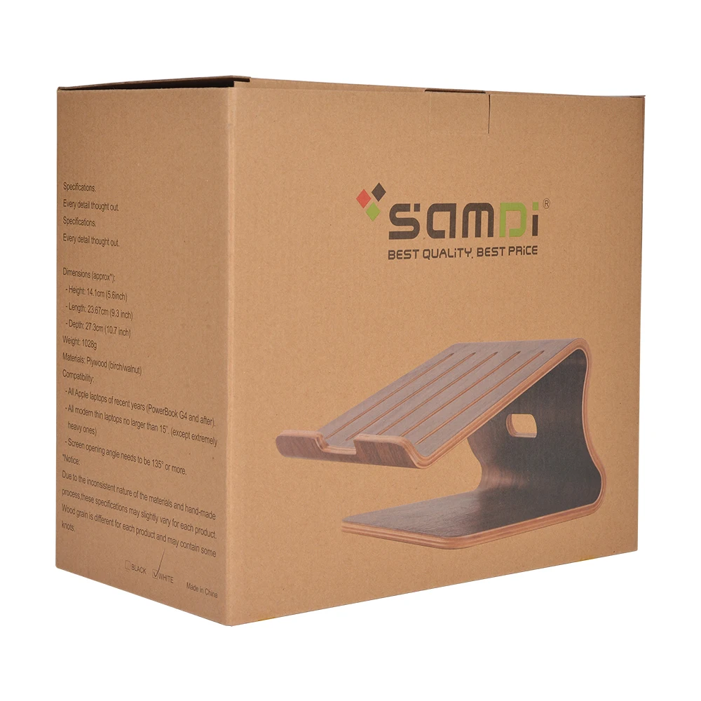 SAMDI 2023 Wooden Ergonomic Laptop Stand Laptop Table Stand| Alibaba.com