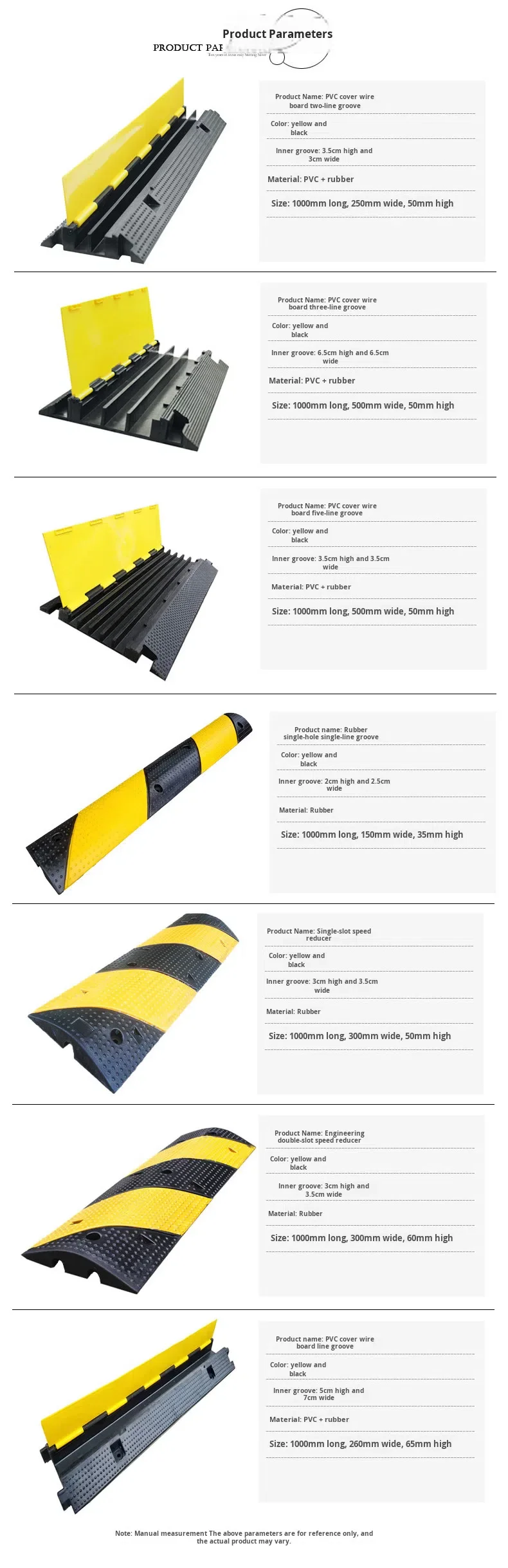 Cable Tray Speed Humps Cover Plate 7 cm Width Cable Protection Indoor ...