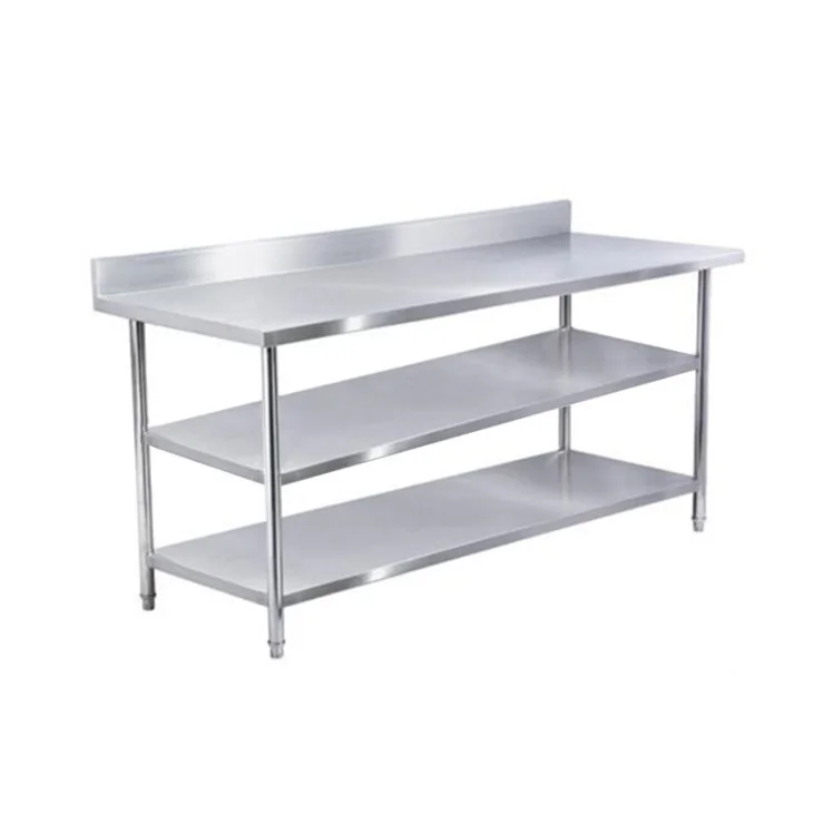201 Stainless Steel Kitchen Work Bench 1829x610mm Food Preparation ...