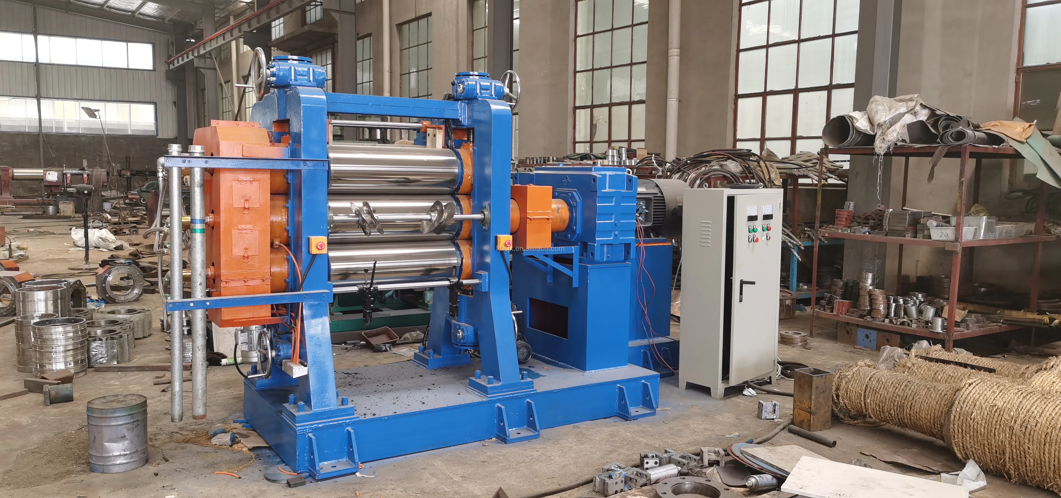 Three Roller Calender/3 Roll Calender Machine/three Roller Rubber ...