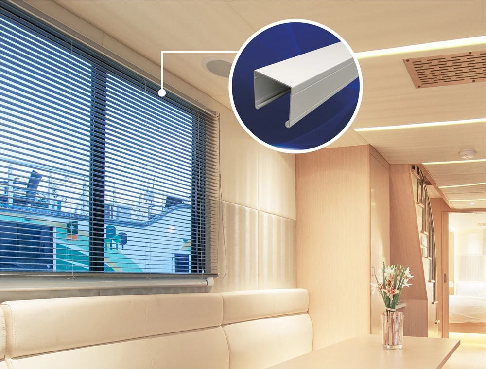 Oem Venetian Blind Track Anodized Aluminum Venetian Blind Head Rail ...