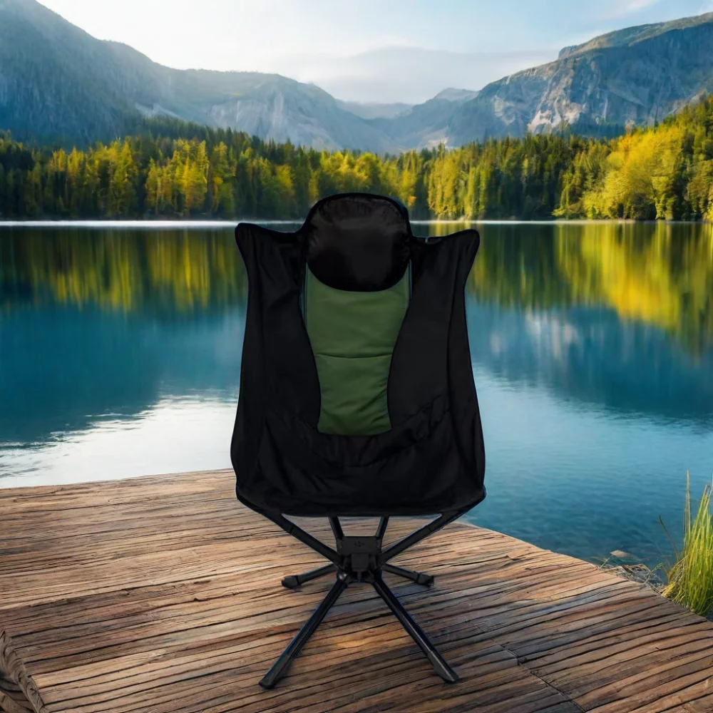 High Quality High Back Aluminum Alloy Chair Outdoor Camping Swivel ...