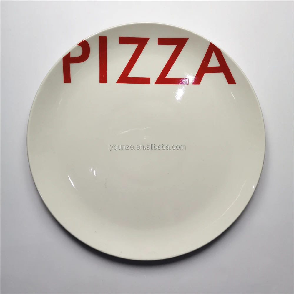 12 Inch Dinner Plates - Elegant Ceramic Pizza Plates